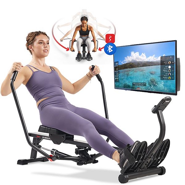 Sunny Health & Fitness Smart Compact Full Motion Rowing Machine