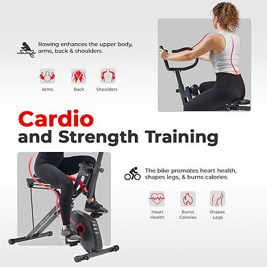 Sunny Health & Fitness Smart 2 in 1 Upright Row-N-Ride® Squat Assist ...