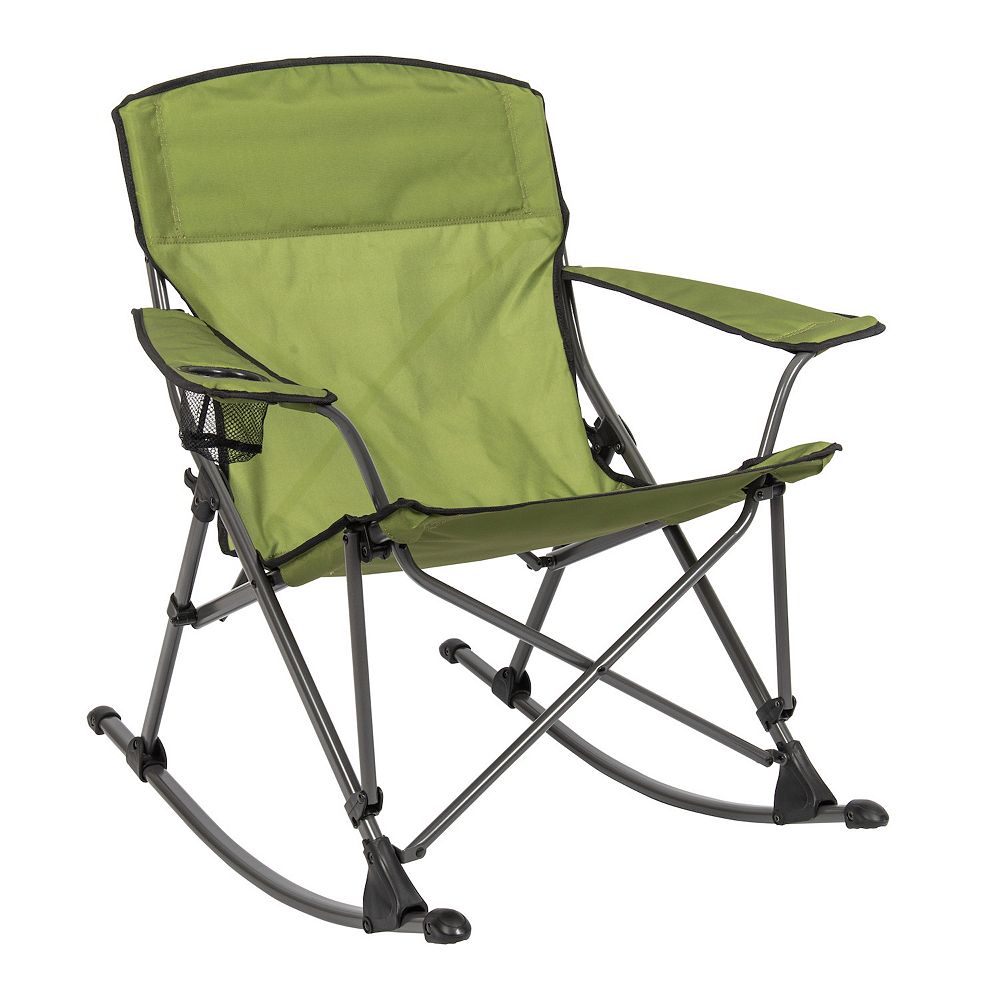 Rio Camp & Go Soft Arm Quad Rocker Outdoor Folding Rocking Chair