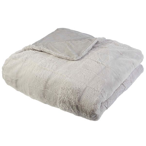 Lavish Home Faux Fur Throw Blanket