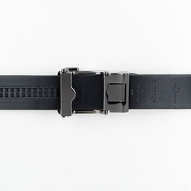 Men's Exact Fit Fully Adjustable Cut-to-Fit Track Lock Harness Buckle Belt