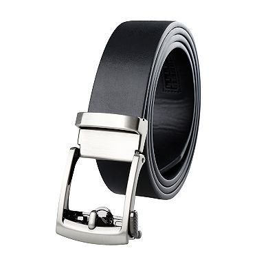 Men's Exact Fit Fully Adjustable Cut-to-Fit Track Lock Harness Buckle Belt