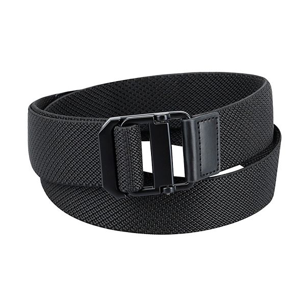Men's Exact Fit Featherlite Stretch Web Belt with Metal D-Ring Tension ...