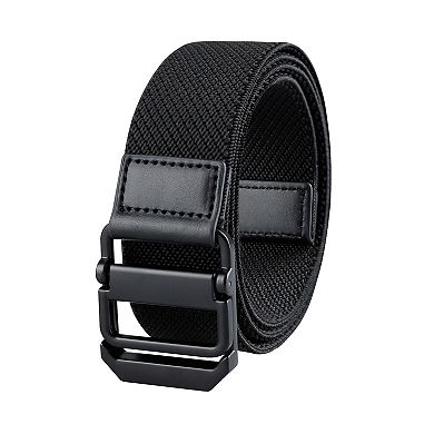 Men's Exact Fit Featherlite Stretch Web Belt with Metal D-Ring Tension ...