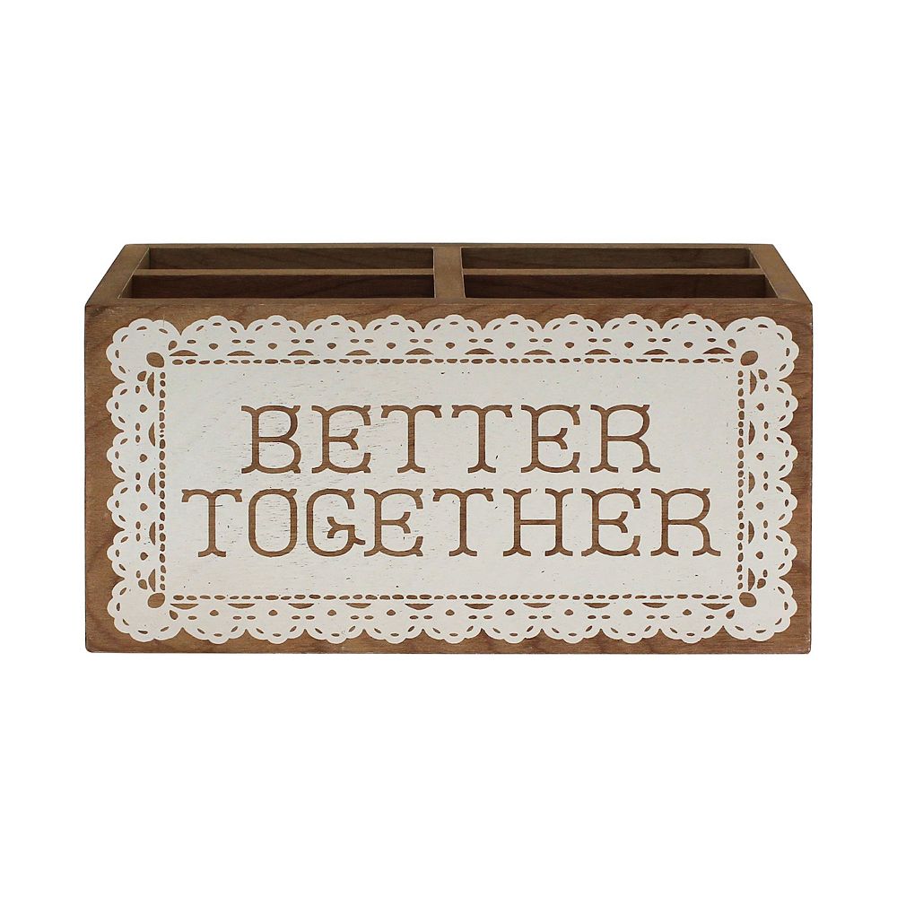 Everyday Decor "Better Together" Wood Storage Box Table Decor