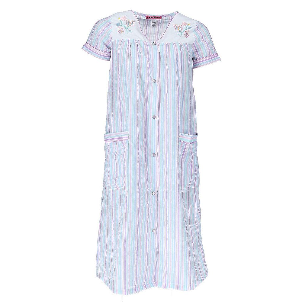 Women's Plus Size Snap Front Duster Robe