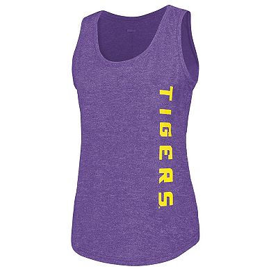Women's Columbia Purple LSU Tigers Cades Cape Omni-Wick Tri-Blend Tank Top