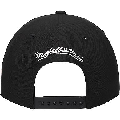 Men's Mitchell & Ness Black Carolina Hurricanes Core Team Script 2.0 Snapback Hat