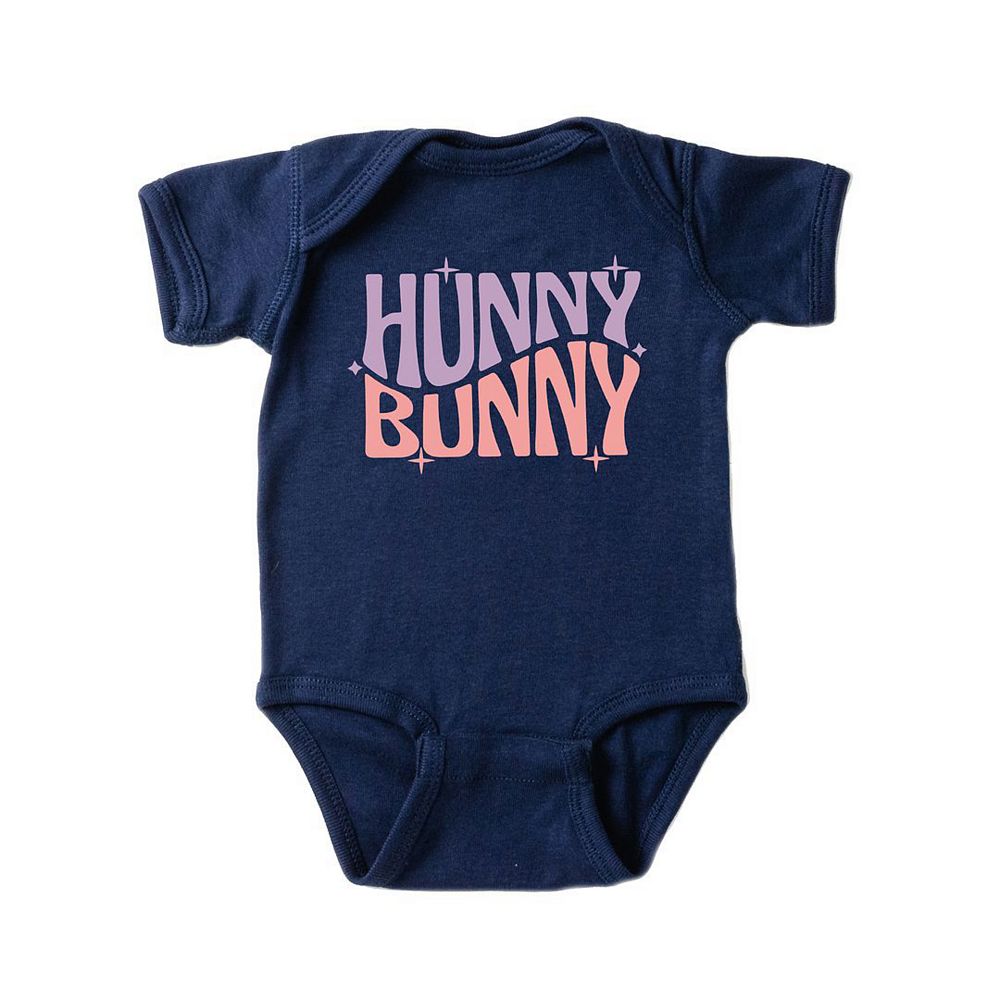 Hunny Bunny Wavy Stars Baby Bodysuit