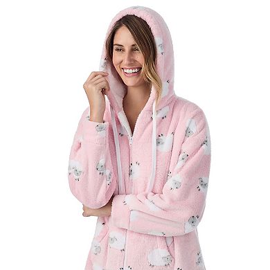 Women’s Cuddl Duds® Hooded Plush Zip Robe