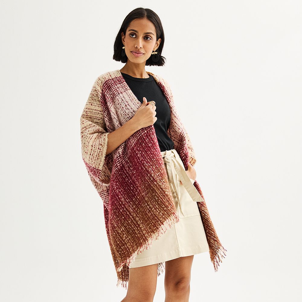 Women's Cejon Ombre Boucle Ruana