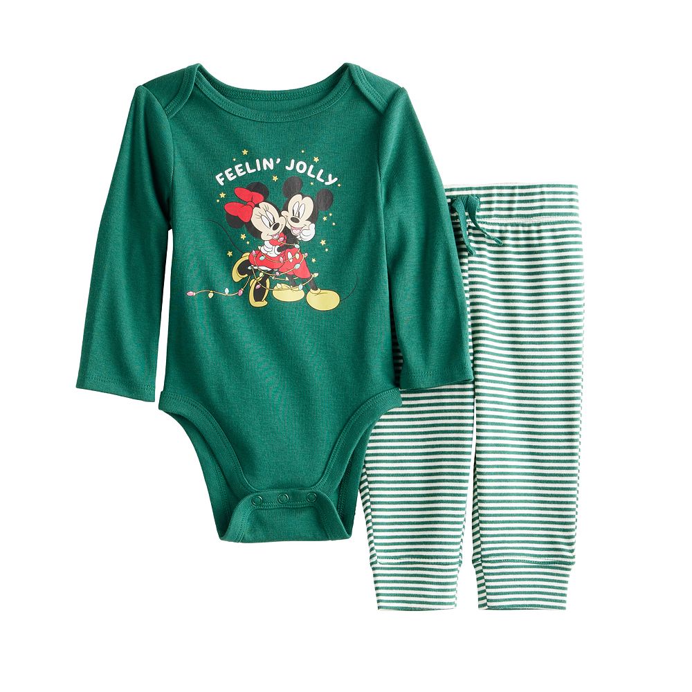 Disney's Mickey & Minnie Mouse Baby 2-pc. "Feeling Jolly" Christmas ...