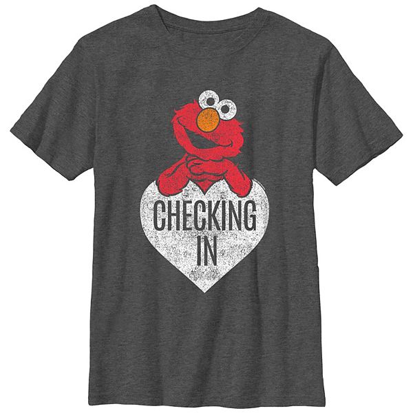 Boys Sesame Street Elmo Checking In Graphic Tee