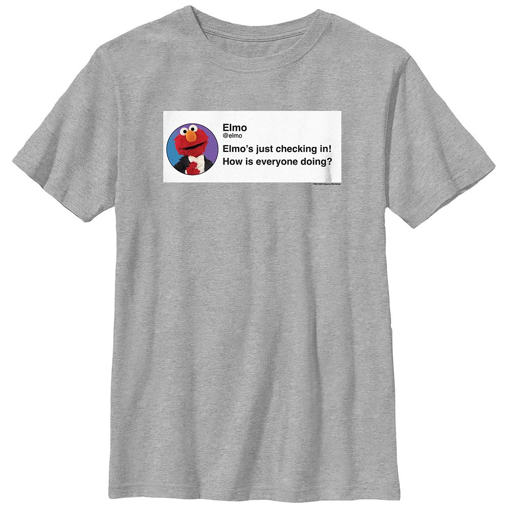 Boys 6-20 Sesame Street Elmo's Tweet Graphic Tee