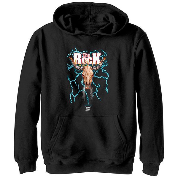 Boys 4-20 WWE The Rock Bull Skull Graphic Hoodie