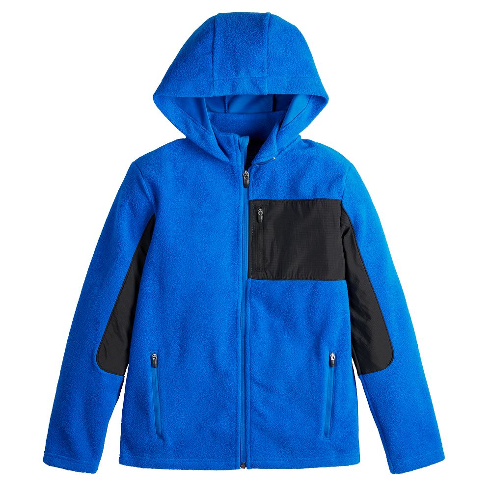 Boys 8-20 Tek Gear® Colorblock Performance Fleece Hooded Jacket