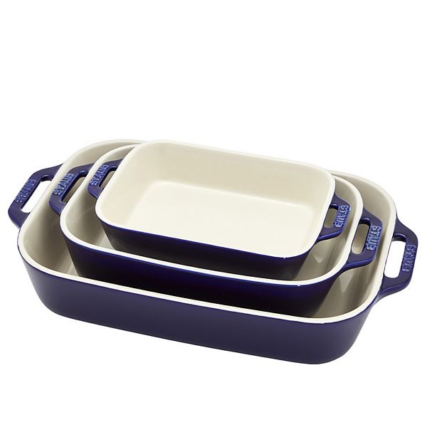 Staub Ceramics 3-pc Rectangular Baking Dish Set