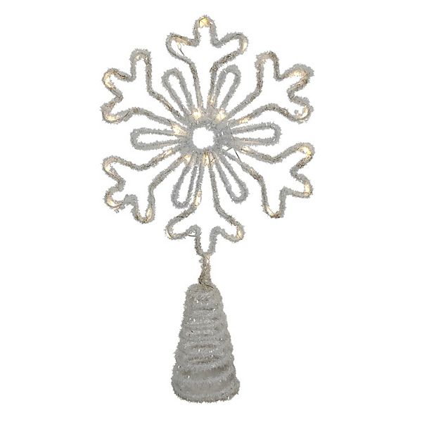 St. Nicholas Square® Neon LED Snowflake Tree Topper