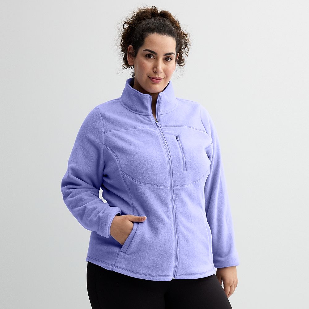 Plus Size Tek Gear® Fitted Micro Fleece Full-Zip Jacket