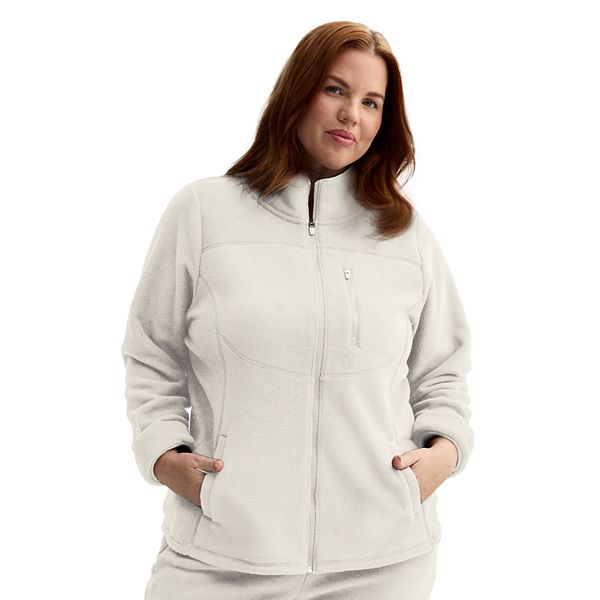 Plus Size Tek Gear® Fitted Micro Fleece Full-Zip Jacket