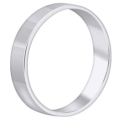 Alyson Layne Men's Platinum Flat Wedding Band