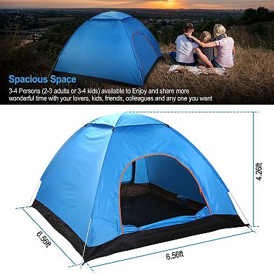 4 Persons Waterproof Pop-up Camping Tent
