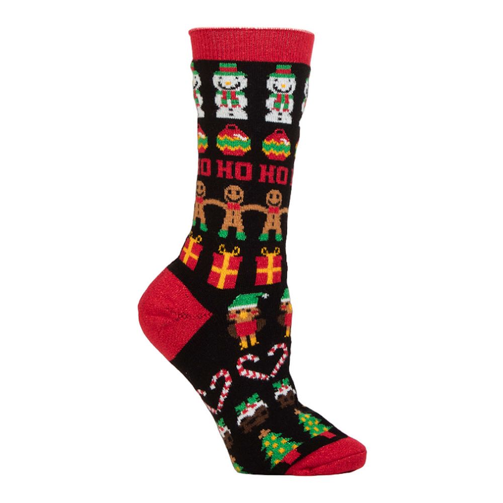 Women's Heat Holders Ultra Lite 3x Warmer Gingerbread Crew Socks