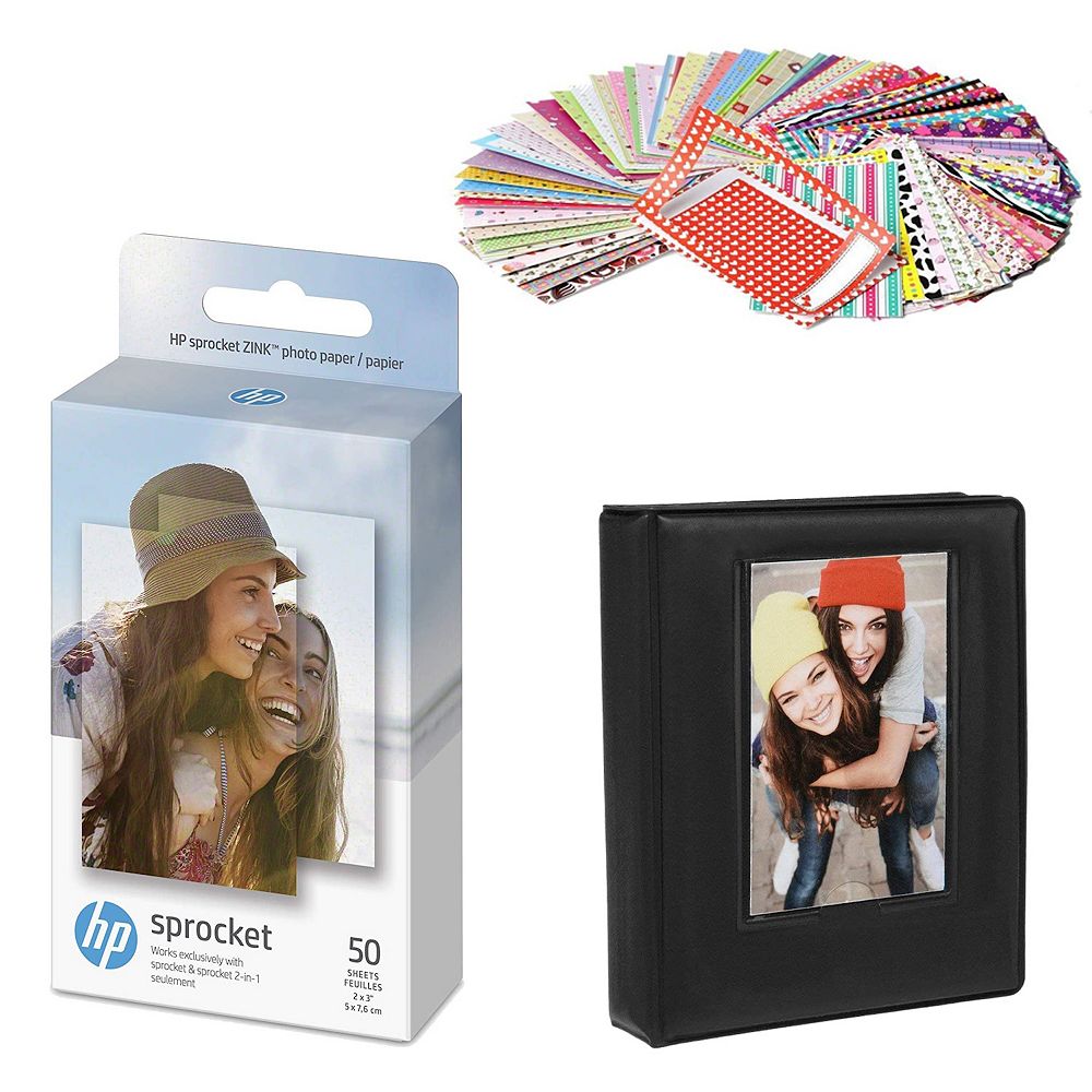 Hp Sprocket Sticky Back Zink Photo Paper 2x3" (50 Sheets), Stickers ...