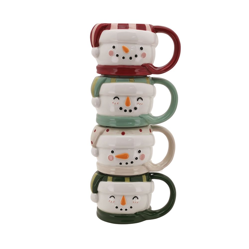 St. Nicholas Square® 4-pc. Snowmen Stacking Mug Set
