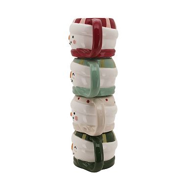St. Nicholas Square® 4-pc. Snowmen Stacking Mug Set