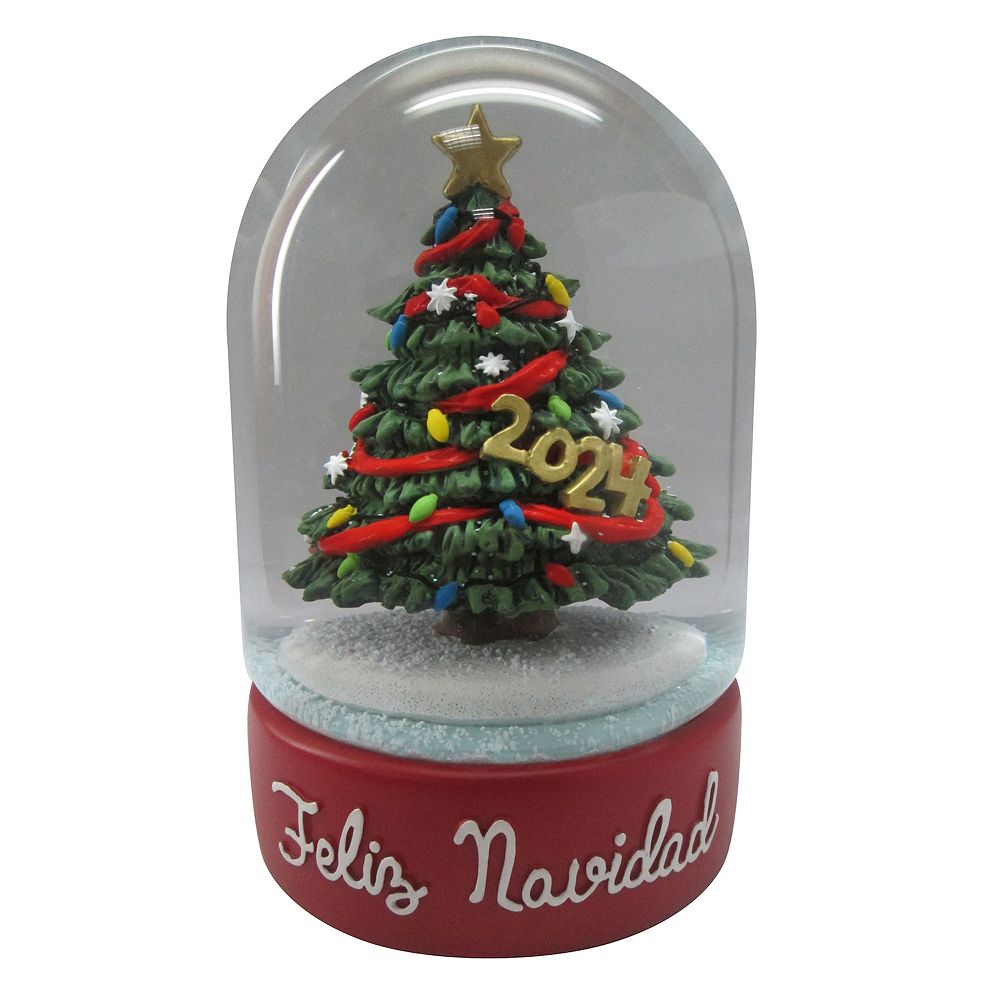 St. Nicholas Square® "Feliz Navidad" 2024 Tree Snow Globe Table Décor