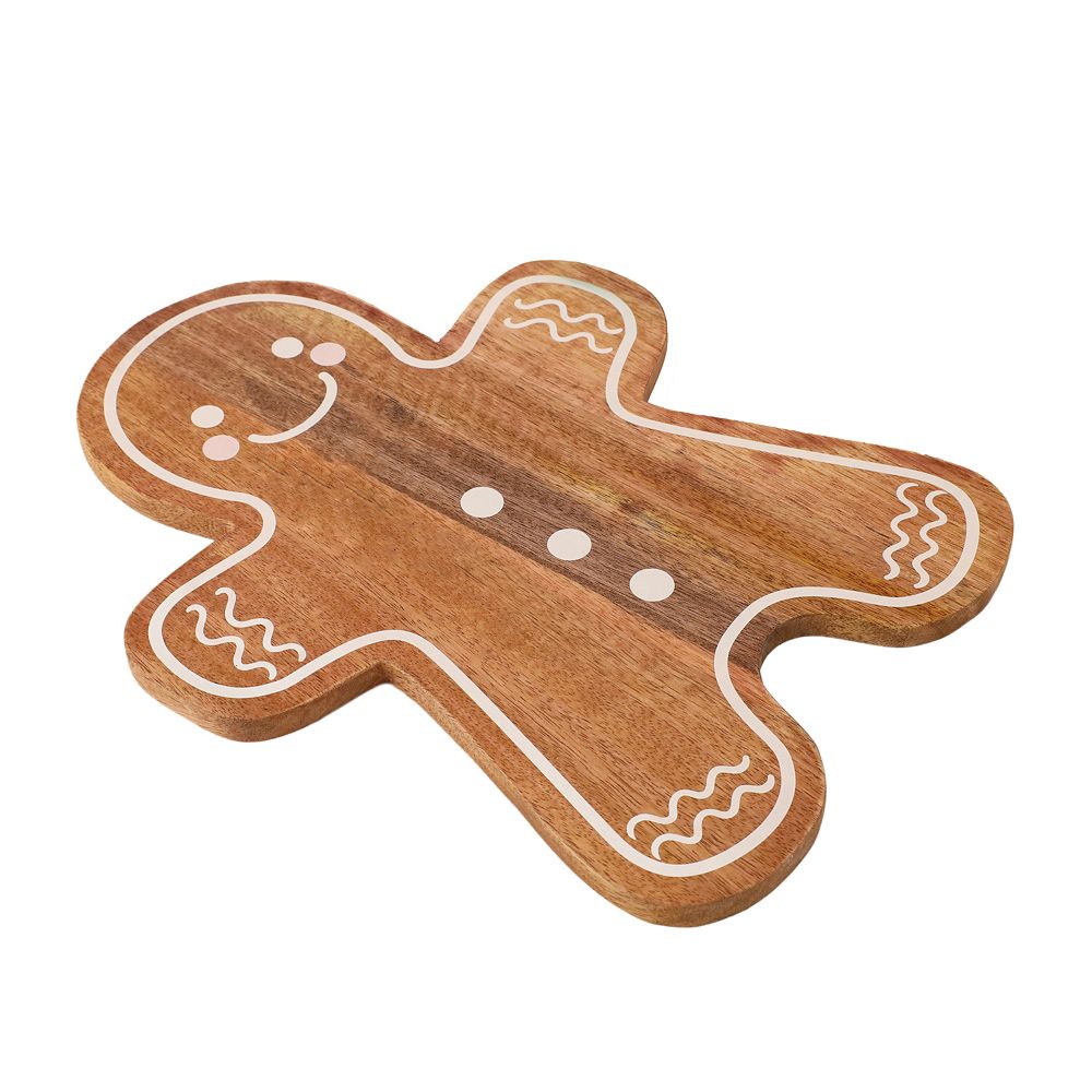 St. Nicholas Square® Gingerbread Man Wood Serving Board