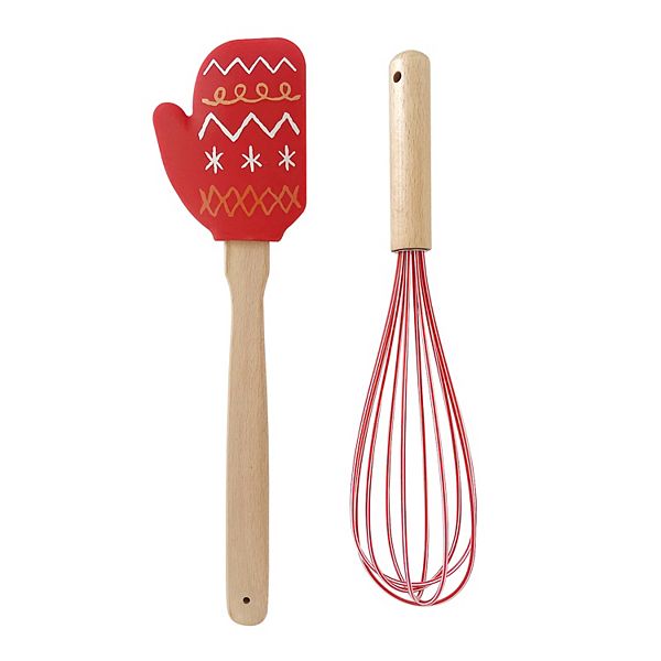 St. Nicholas Square® Holiday Whisk & Mitten Spatula Set