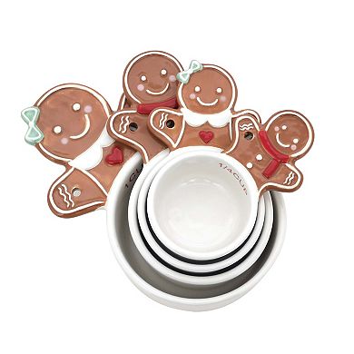 St. Nicholas Square® 4-Piece Gingerbread Man Measuring Cup Set