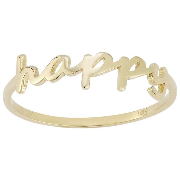 LUMINOR GOLD 14k Gold Happy Ring