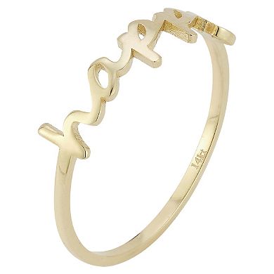 LUMINOR GOLD 14k Gold Happy Ring