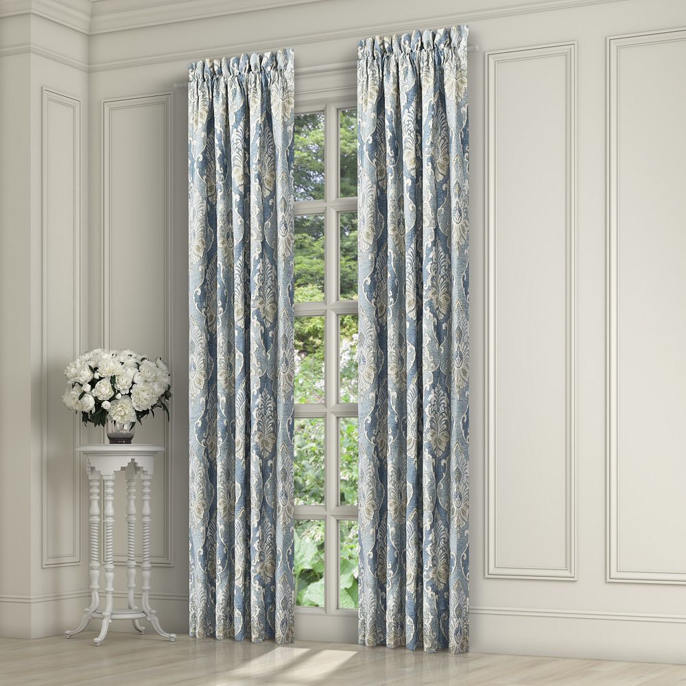 Five Queens Court Cesar Set of 2 Window Curtain Panels