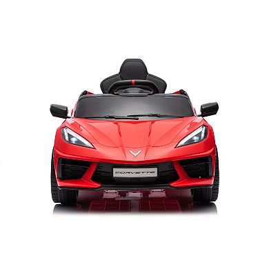 Chevrolet Corvette C8 12v Kids' Car: Dual Speed, Led, Usb, Bluetooth ...