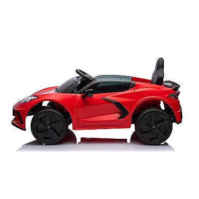 Chevrolet Corvette C8 12v Kids' Car: Dual Speed, Led, Usb, Bluetooth ...