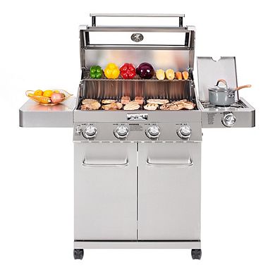 Monument Grills Classic Series 41847NG - 4 Burner Stainless Steel ...