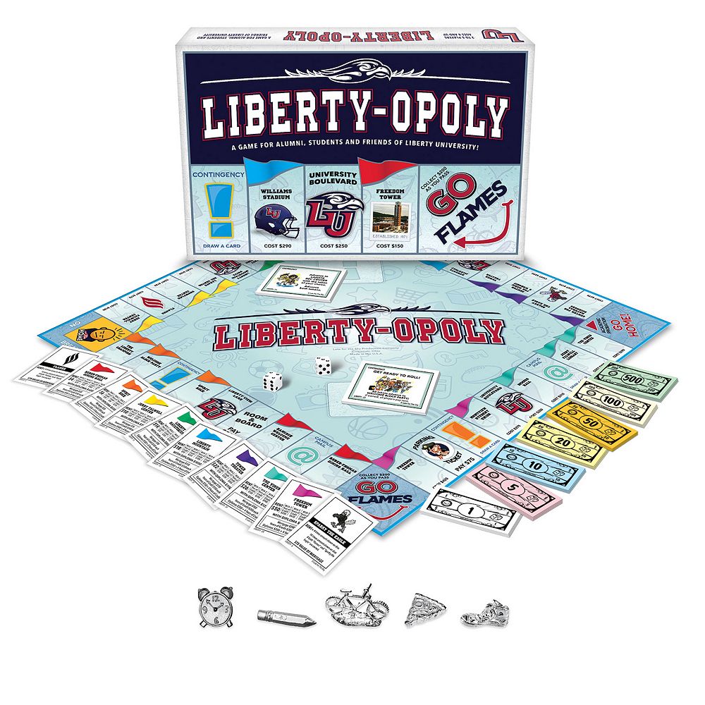 Late For The Sky Liberty-Opoly Liberty University Themed Family Board Game