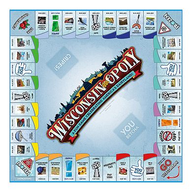 Late For The Sky Wisconsin-Opoly Board Game