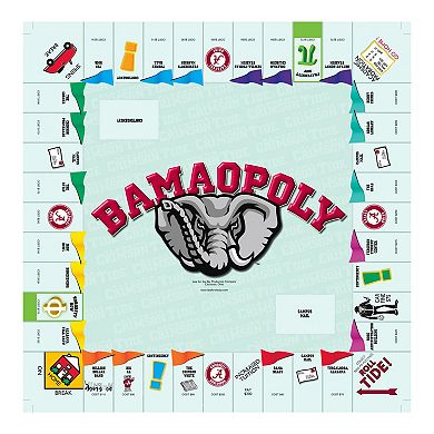 Late for the Sky University of Alabama Bama-Opoly Board Game