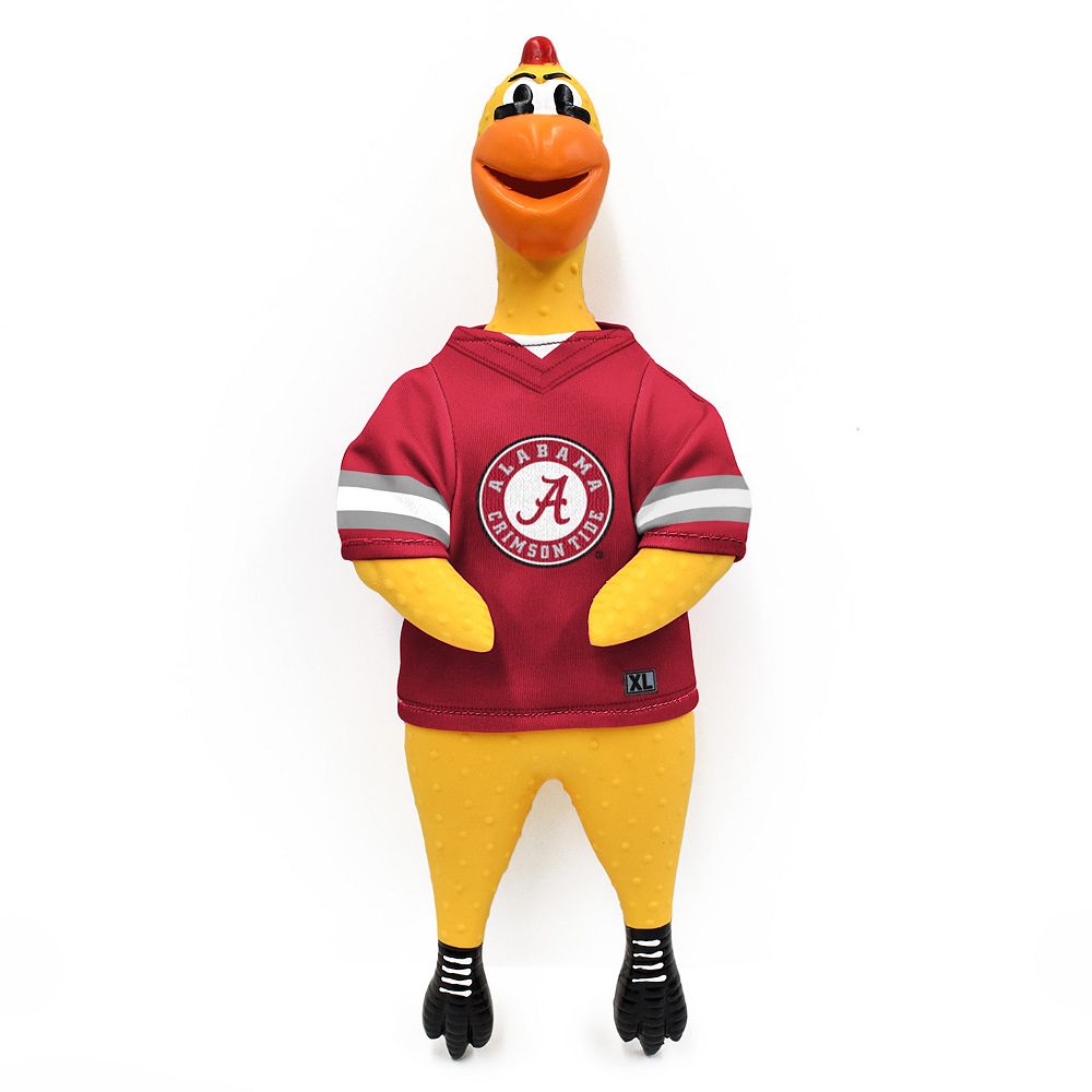 NCAA Alabama Crimson Tide Team Rubber Chicken Pet Toy
