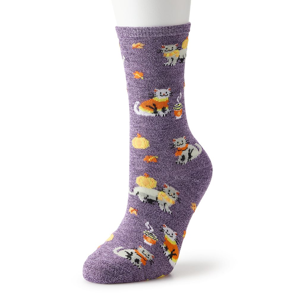 Women's Cat Playtime Novelty Crew Socks