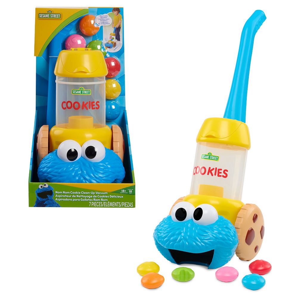 Just Play Sesame Street Cookie Monster Nom Nom Cookie Clean-up Vacuum