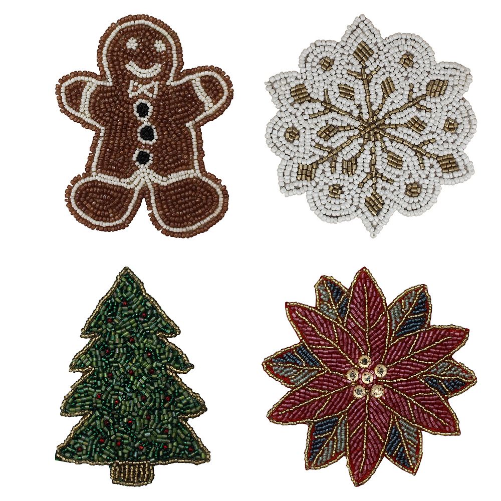 St. Nicholas Square® 4-Piece Holiday Coaster Set