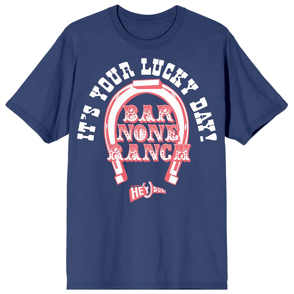 Juniors' Nickelodeon Hey Dude Bar None Ranch Lucky Day Crewneck Graphic Tee
