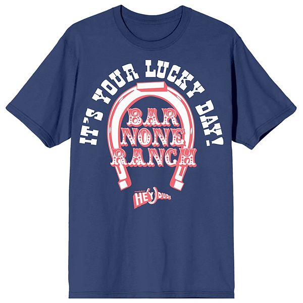 Juniors' Nickelodeon Hey Dude Bar None Ranch Lucky Day Crewneck Graphic Tee