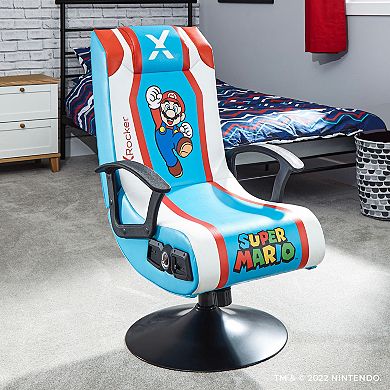 X-Rocker Super Mario Bros. Audio Pedestal Gaming Chair